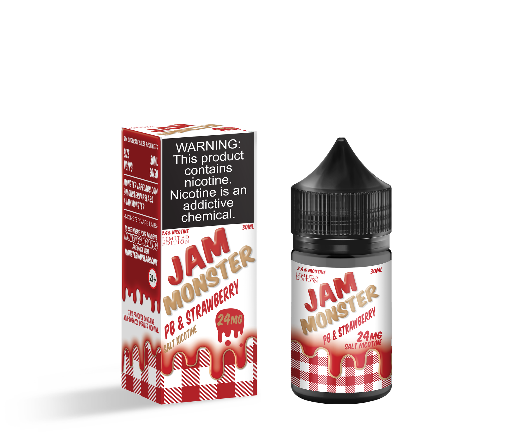 PB & Jam Monster Salt Strawberry E-Liquid Flavor And Vaping Equipment ... PB & Jam Monster Salt Strawberry E-Liquid Flavor And Vaping Equipment ...